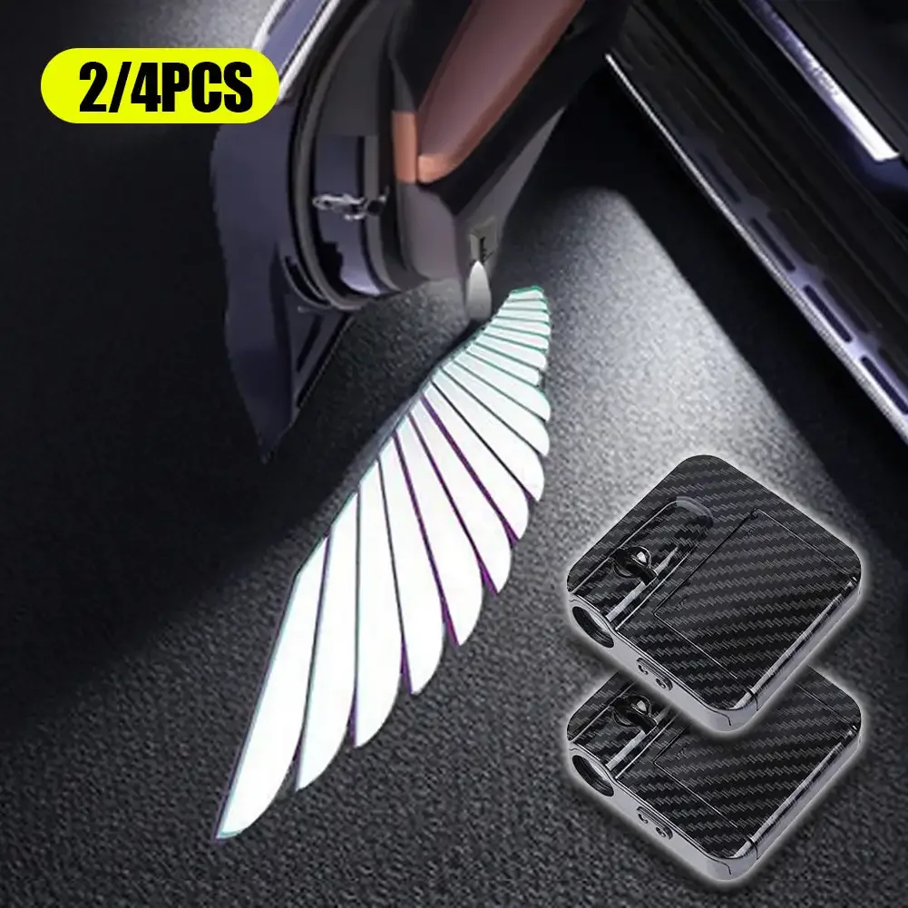 2Pcs-4Pcs-Car-Angel-Wings-Wireless-Car-Door-LED-HD-Welcome-Courtesy ...