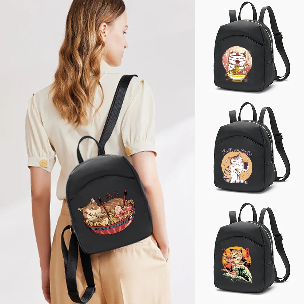 Fashion-Japan-Cat-Print-Mini-Backpack-Women-Shoulder-Bag-for-Teenage ...