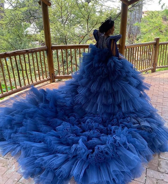 Royal Blue Lace Overlay Dress