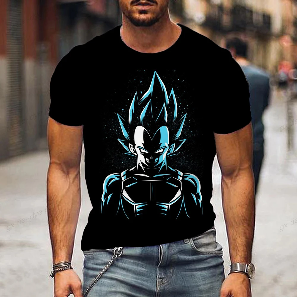 Camiseta-con-estampado-de-Dragon-Ball-Z-para-hombre-ropa-de-calle-de ...
