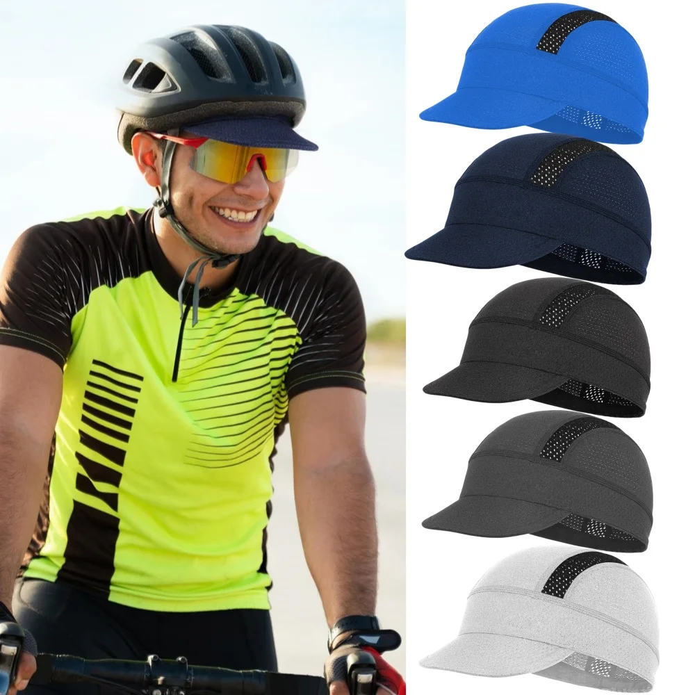 Classic Polyester Cycling Caps Summer Breathable Mesh Sports Quick Dry ...