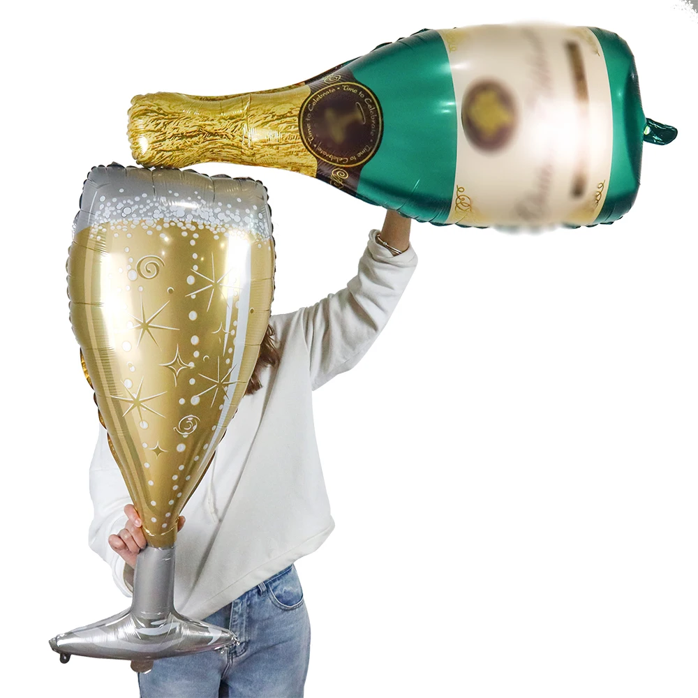 Globos con letras y números de aluminio de estilo negro plateado para ...