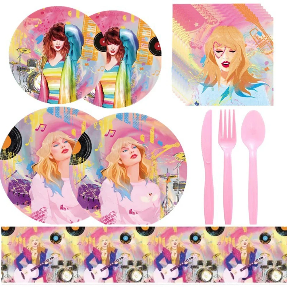 Taylor-Swift-Birthday-Party-Decoration-Disposable-Cup-Plate-Balloon ...