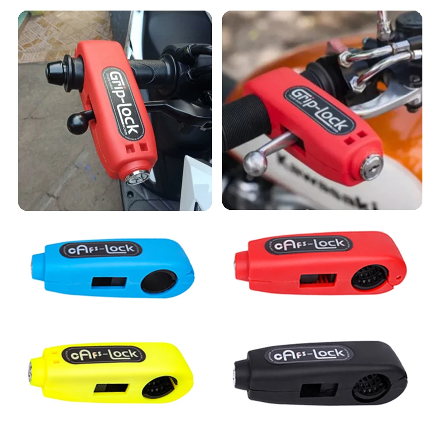 Motorcycle Anti-theft Handlebar Lock Universal Scooter Motor Grip Front ...