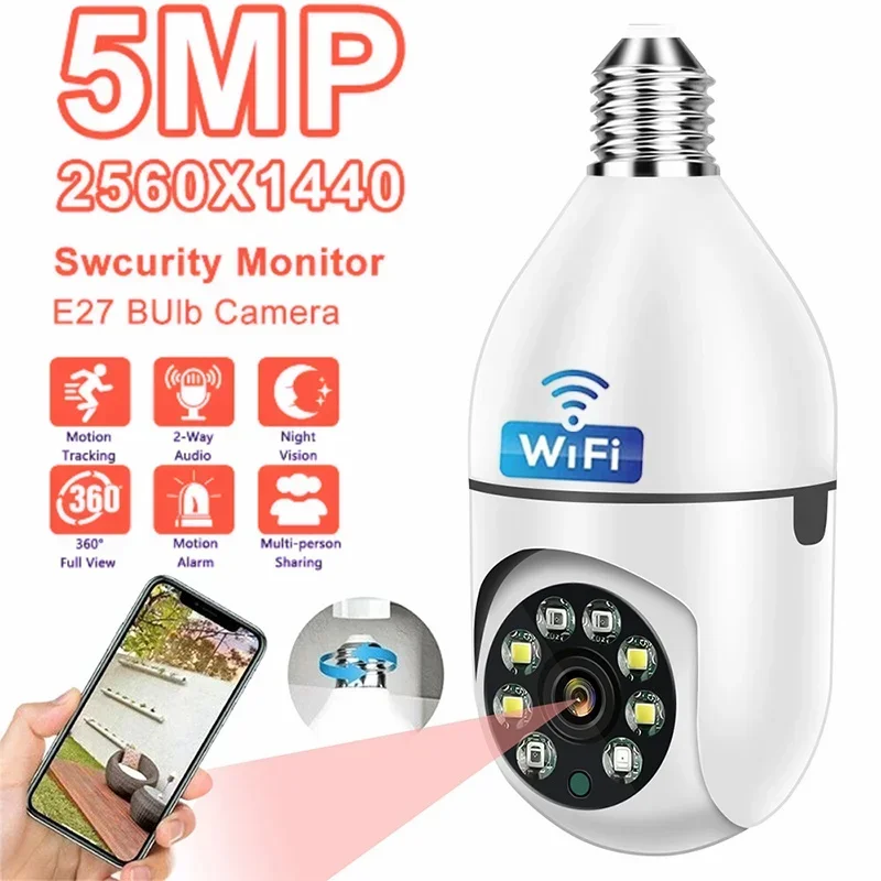 5MP-E27-Bulb-Surveillance-HD-6X-Digital-Zoom-Camera-Indoor-WiFi ...