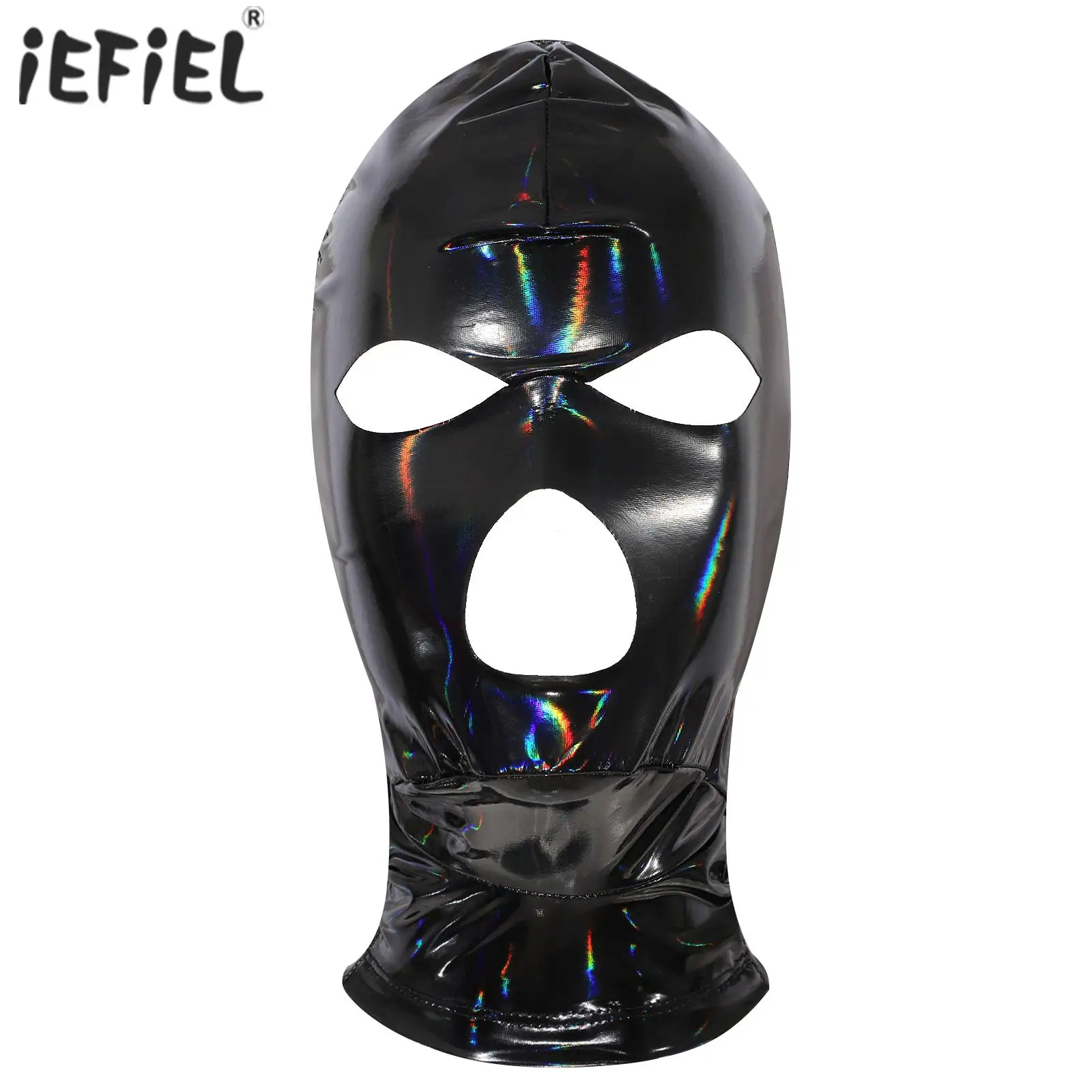 Adult Full Cover Latex Masks 3-Hole Cutout Full Face Mask Fancy Party ...