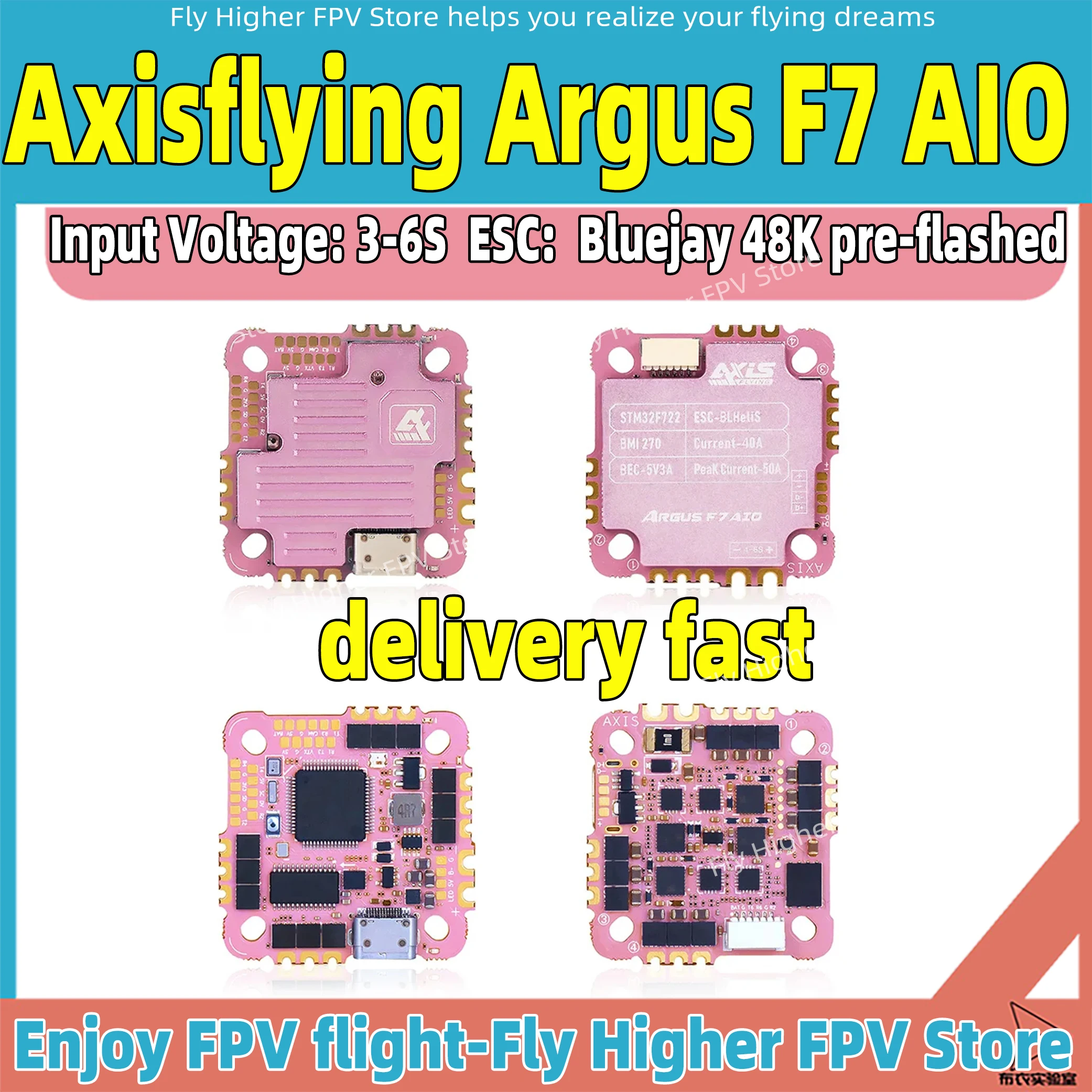Axisflying-Argus-F7-AIO-F722-40A-with-Aluminum-Shell-for-Cinewhoops-fpv ...