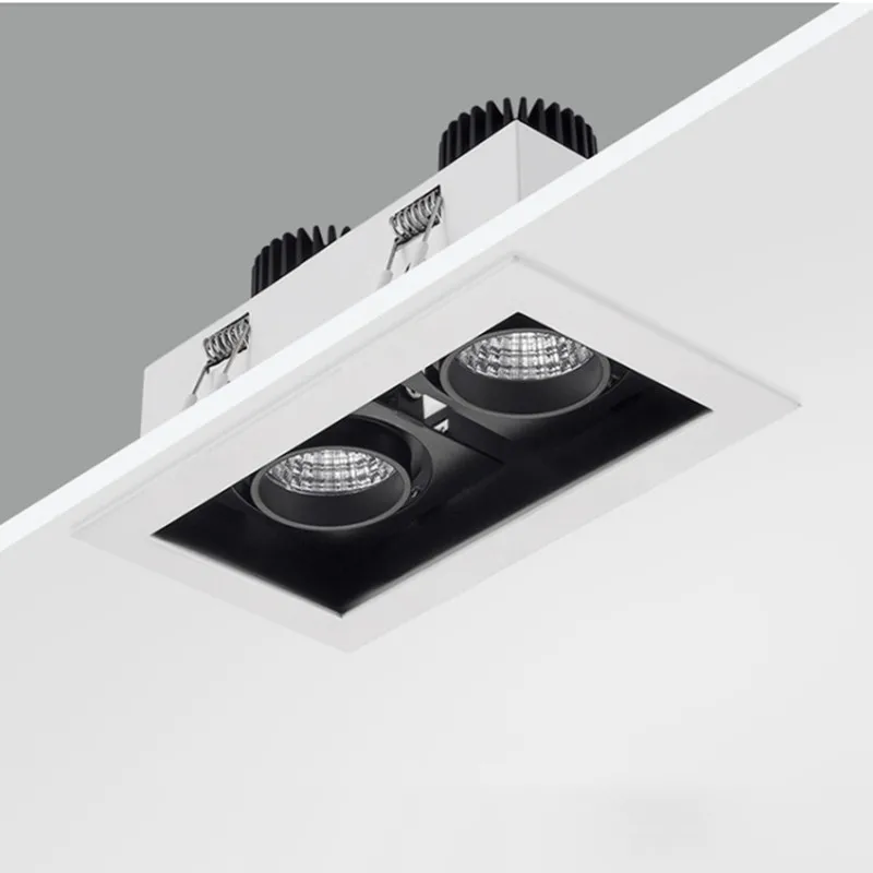 Square Recessed Ceiling Light | Spot Lights Ceiling Recessed - Square ...