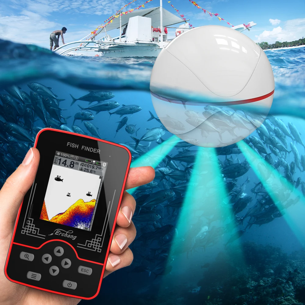 Wireless Fishfinder Sonar Echo | Wireless Sonar Fishing Finder - F13 ...
