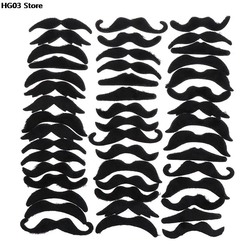 48pcs-Funny-Costume-Pirate-Party-Mustache-Cosplay-Fake-Moustache-Fake ...
