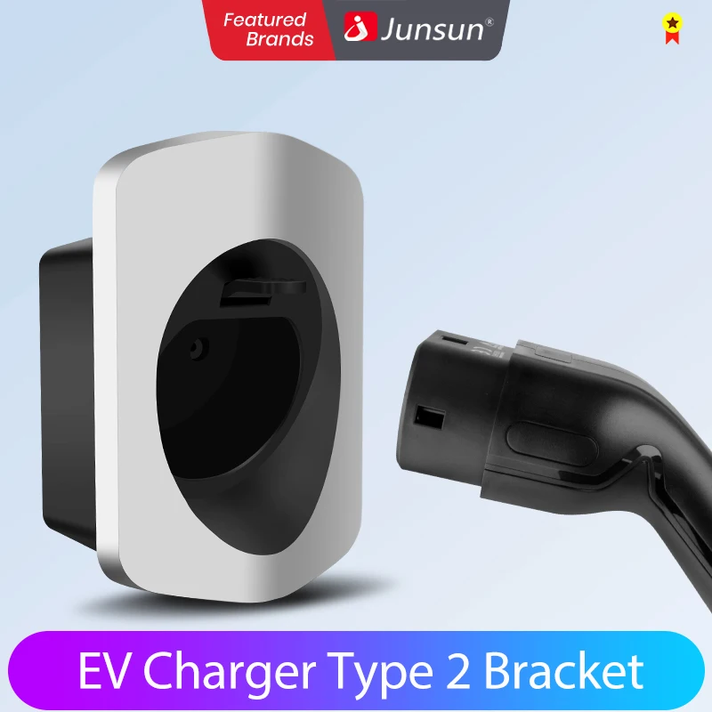 Junsun EV Charger for Tesla 3&Y Type 2 Bracket Electric Car Charger ...