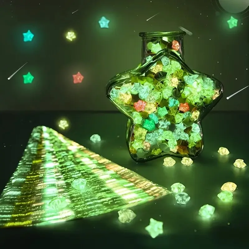 210 Hojas de Papel de Origami Luminoso para Estrellas, 10 Colores ...