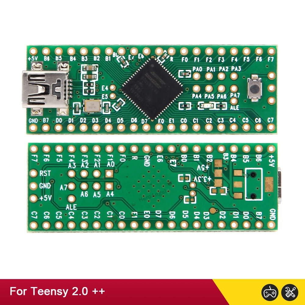 Teensy-2-0-USB-AVR-Development-Board-ISP-U-Disk-Keyboard-Mouse-Experimental-Board-AT90USB1286 ...