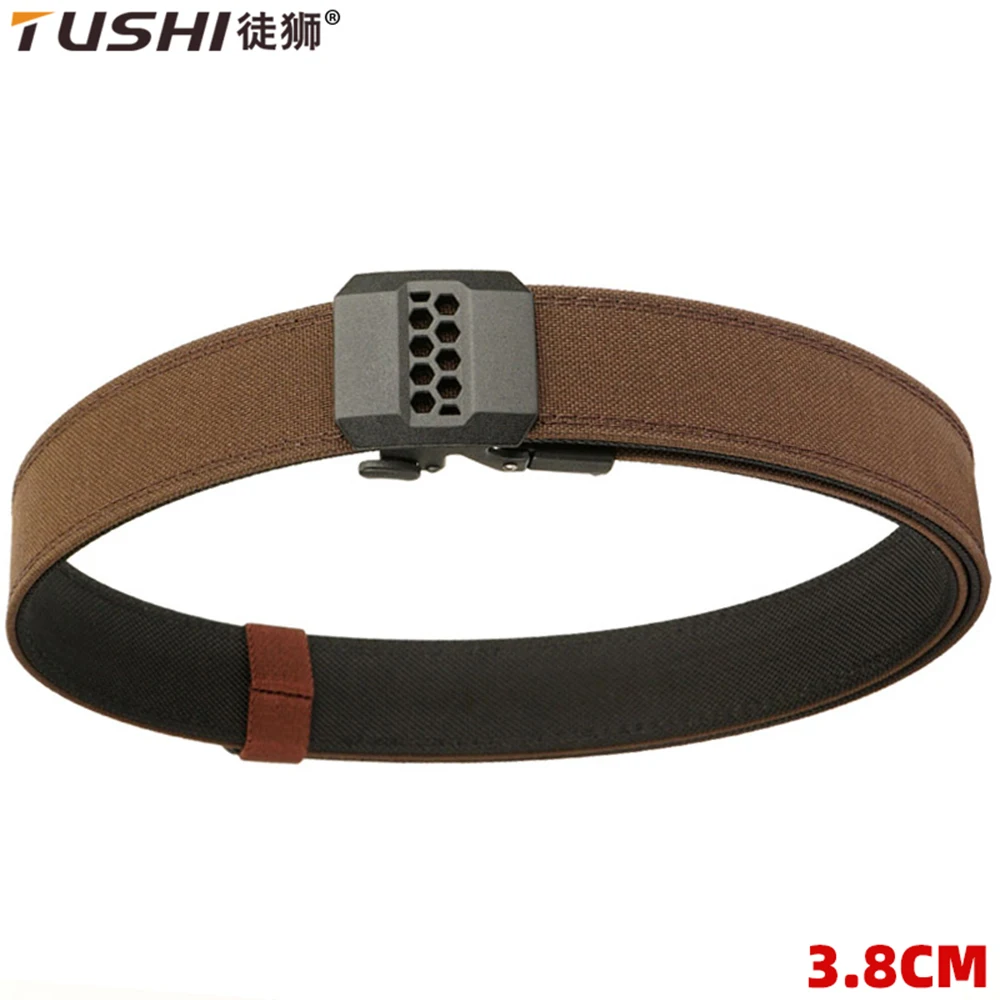 TUSHI Military Gun Belt for Men Sturdy Nylon Metal Automatic Buckle ...