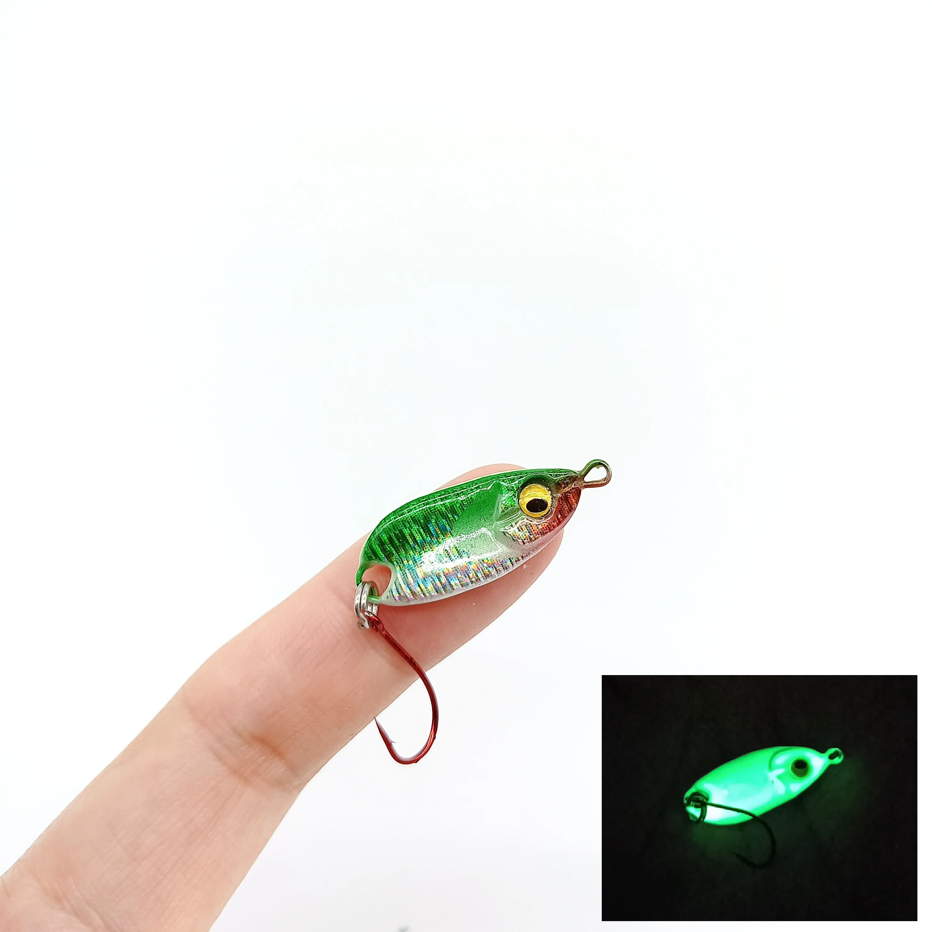 DUODUOYU-1PCS-Mini-Luminous-Spoon-Lure-3g-5-5g-Micro-Metal-Fishing-Bait ...