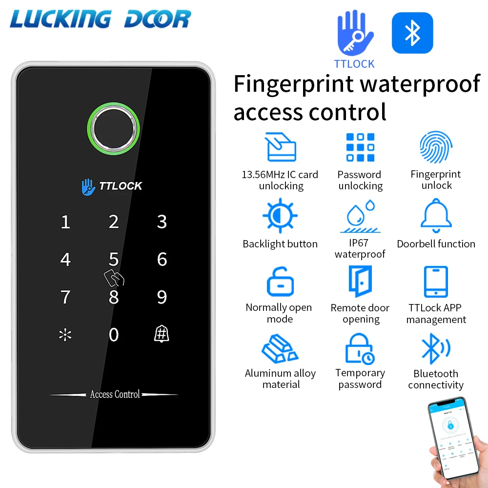 TTlock-Smart-Fingerprint-Lock-Access-Control-Keypad-IP67-Waterproof ...