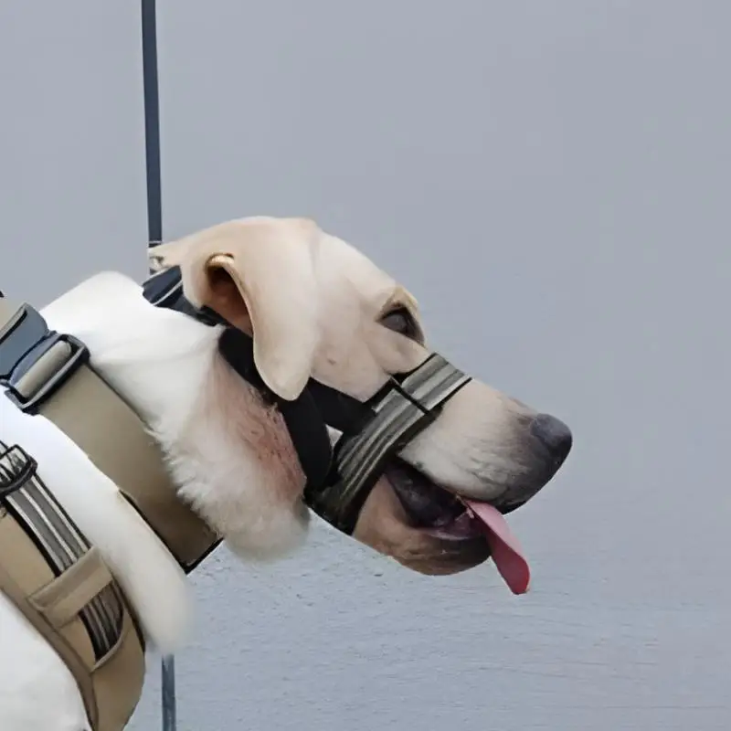Quick-Release-Dog-Muzzle-Adjustable-Reflective-Dog-Muzzle-Leash ...