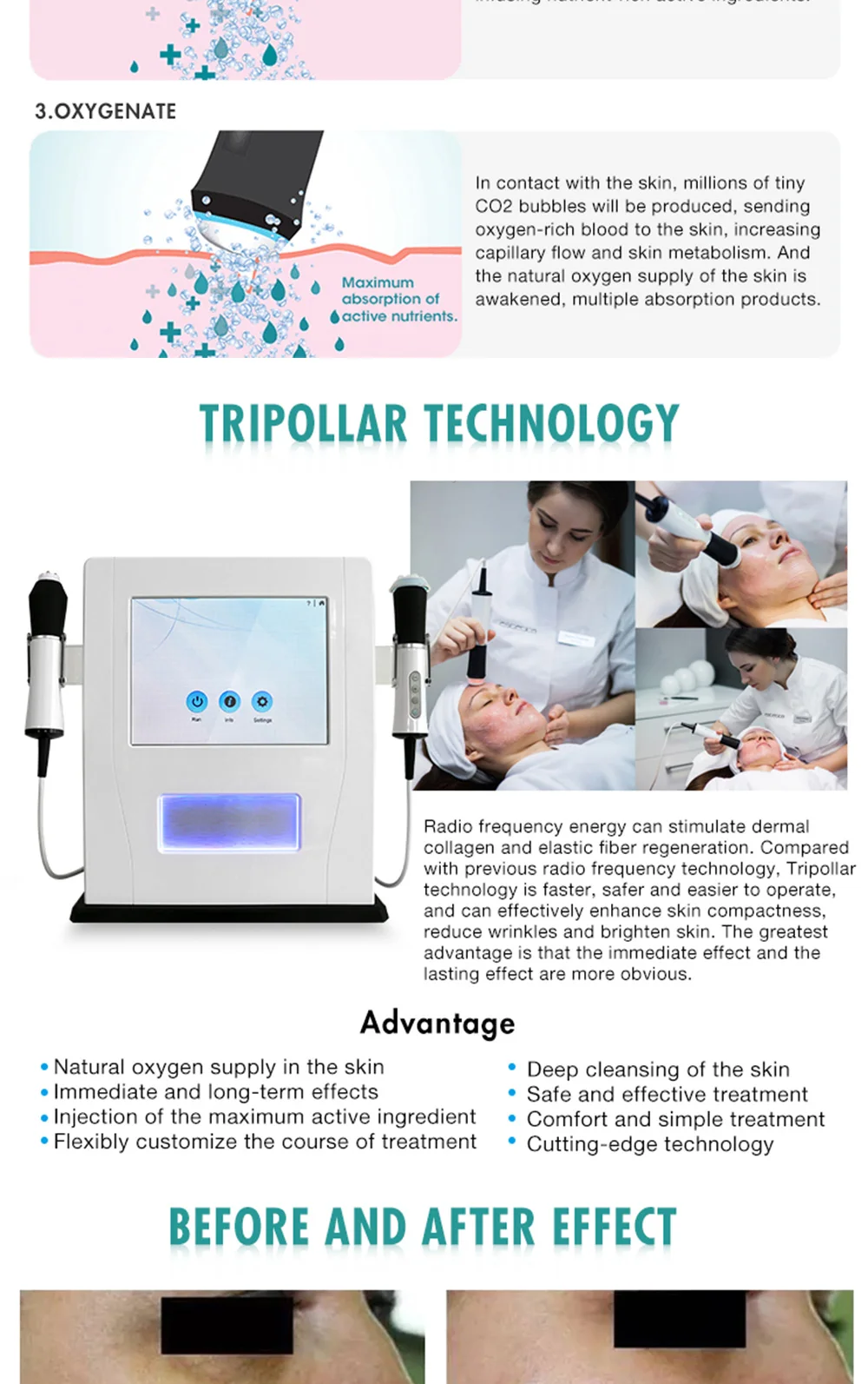 Portable 2/3 in 1 CO2 Bubble Hydrofacial Machine Skin Rejuvenation ...
