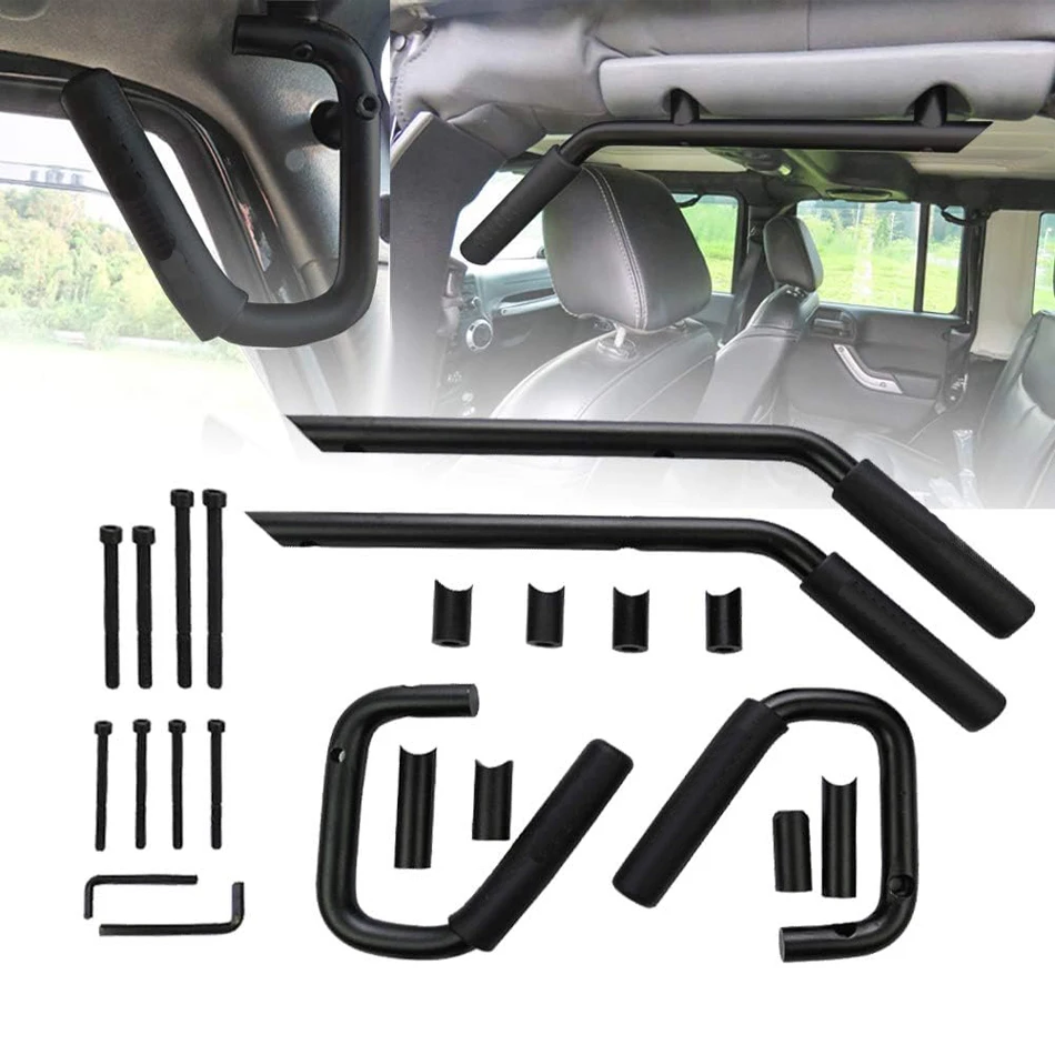 MX-Front-Rear-Grab-Bar-Brushed-Hard-Steel-Wild-Boar-Grab-Handle-Kit-for ...