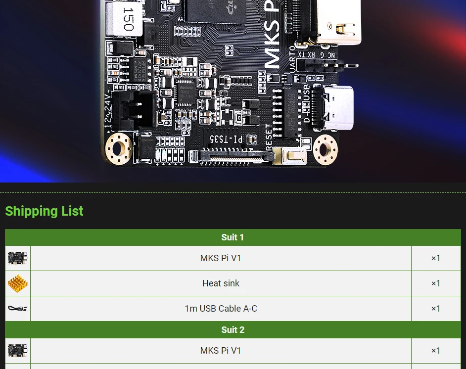 PI Board with Quad-core 64bits SOC onboard runs Klipper & KlipperScreen ...