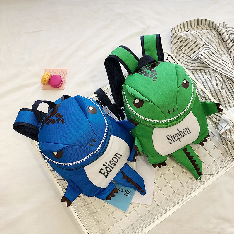 Children's Cartoon Canvas Personalized Backpack With Large Capacity ...