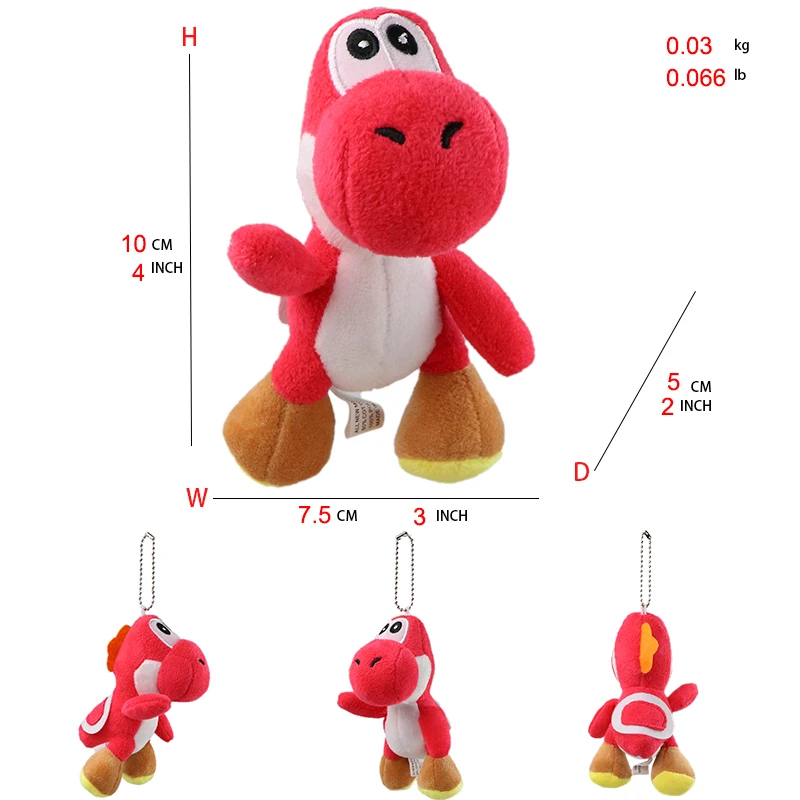 10-33cm Super Mario Bros Yoshi Plush Toys Doll Yoshi Dragon Plush Soft ...