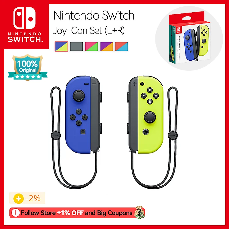 Nintendo-Switch-Joy-Con-Original-M-ltiples-colores-Nintendo-Switch-Set ...