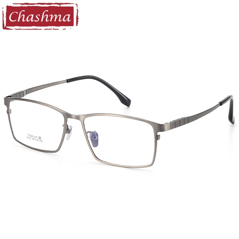 155 Wide Men Titanium Optical Frame Prescription Crystal Oversize Quality Gentlemen Eyewear Blue ...