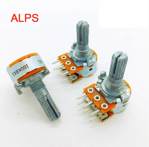 100% new Japan 1pcs ALPS RK163 B10KX2 B50KX2 B100KX2 Audio Dual-unit ...