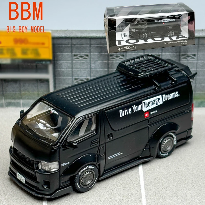 Diecast-1-64-Scale-Toyota-Hiace-Van-Car-Model-Simulates-Bus-Alloy-Car ...