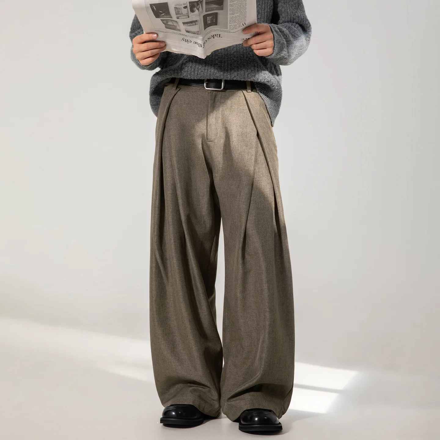 Pleated Design Men's Autumn Casual Pants - AliExpress 200000343