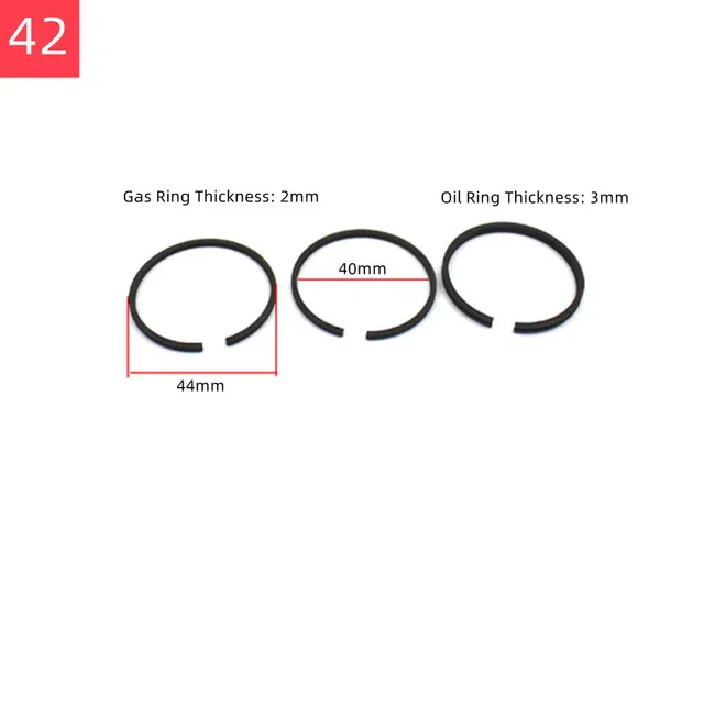 1 Set 42mm/47mm/48mm/51mm/52mm/65mm Dia Piston Rings Set For Air ...