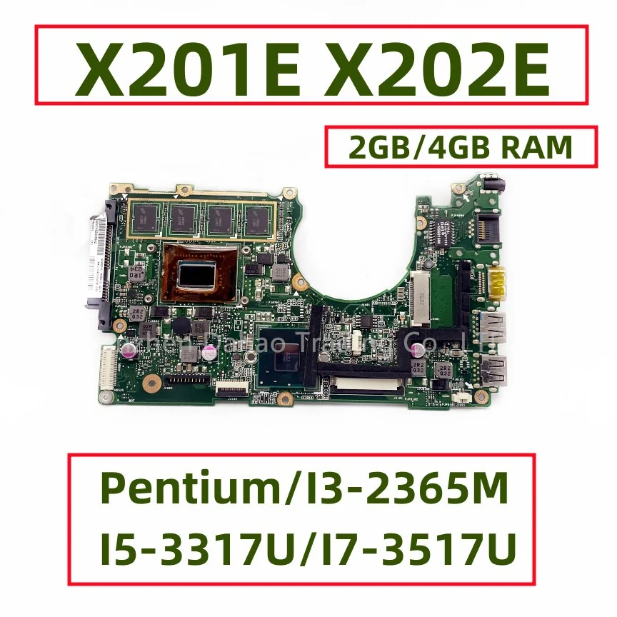 For-Asus-X201E-X202E-S200E-X202EP-X202EV-Laptop-Motherboard-With-847U ...