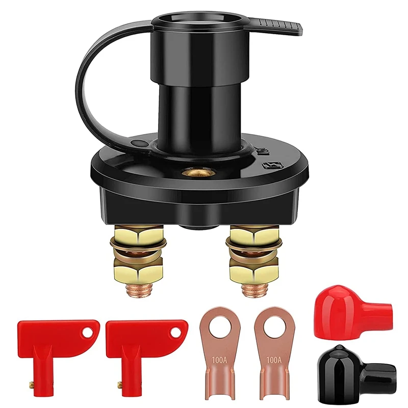 Battery-Disconnect-Switch-With-Keys-Battery-Kill-Switch-12V-24V-Battery ...