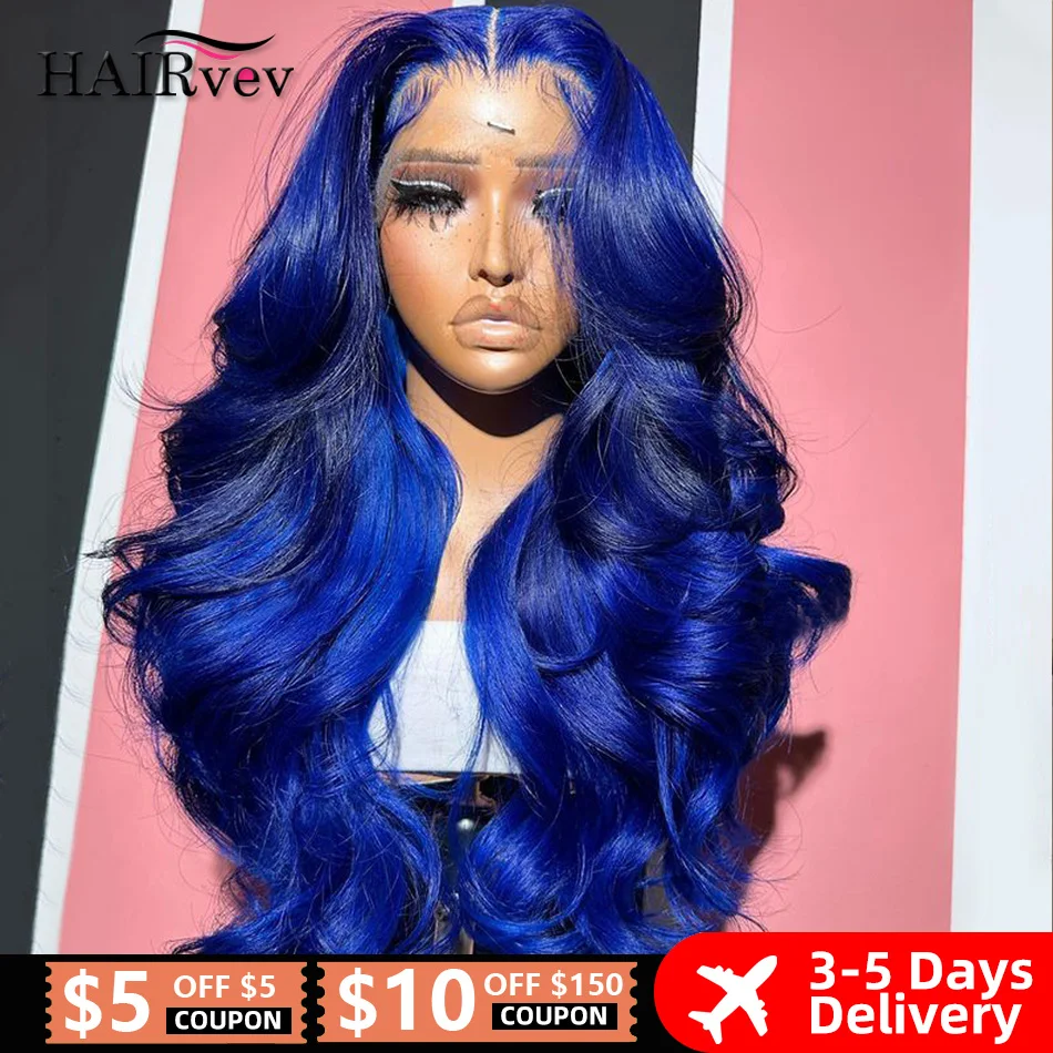 Royal-Blue-Colored-Lace-Front-Wigs-For-Black-Women-13x4-Body-Wave ...
