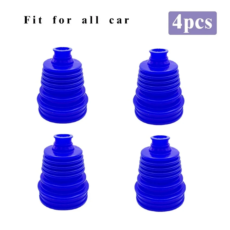 4pcs Universal Silicone Cv Constant-velocity Dust Cover Joint Boot ...