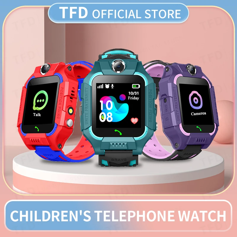 Kids Smart Watch Sim Card Sos Call Phone Smartwatch For Children Photo ...