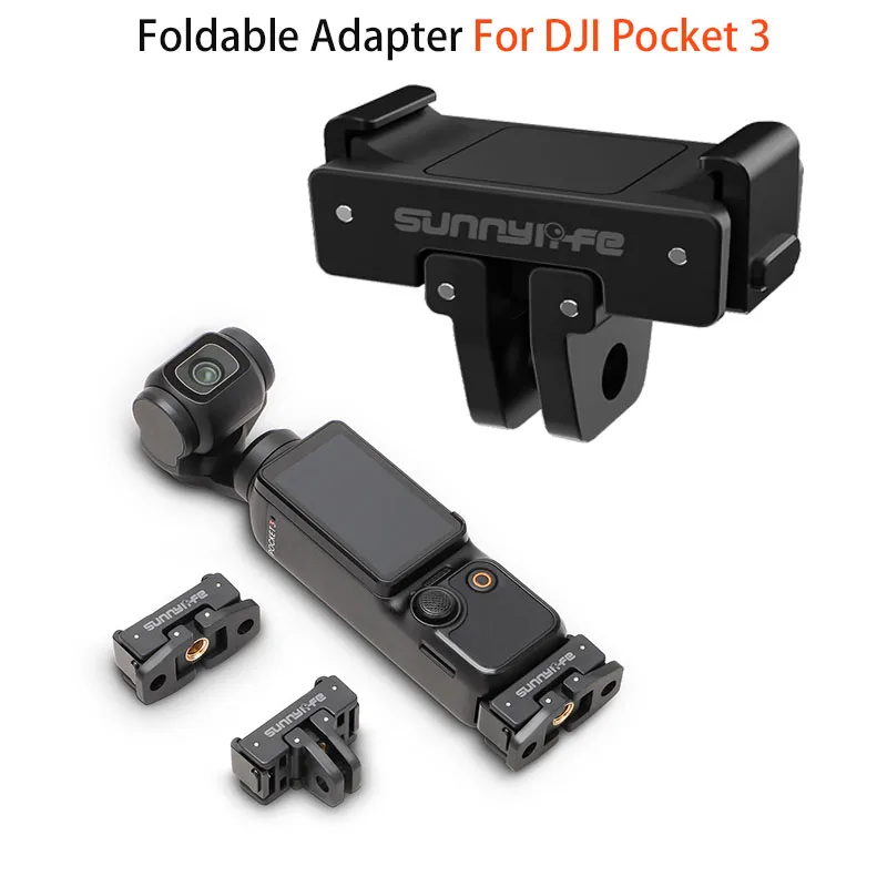 For-DJI-Pocket-3-Foldable-Quick-Release-Adapter-Mount-Action-Camera ...