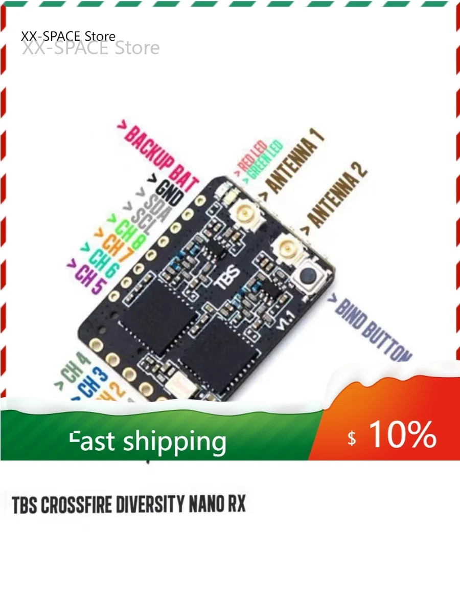 TBS-BlackSheep-Crossfire-Diversity-Nano-Receiver-8CH-RX-CRSF-915-868Mhz ...