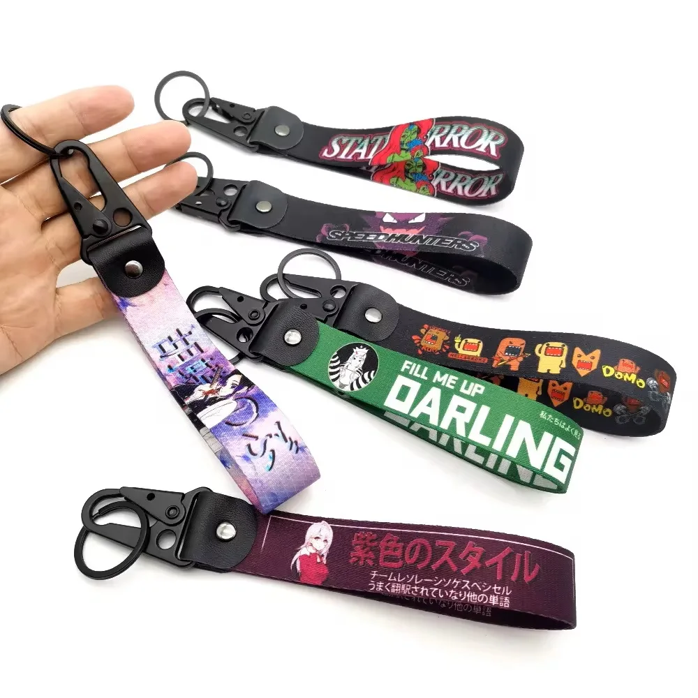 New-JDM-Style-Car-Keychain-Hokkaido-Gift-Lanyard-Keyring-Auto-Key-Steel ...