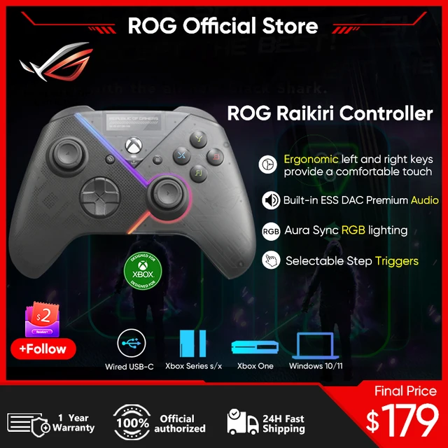 Orginal ASUS ROG Raikiri Wired Gamepad Game Controller for Xbox Series ...