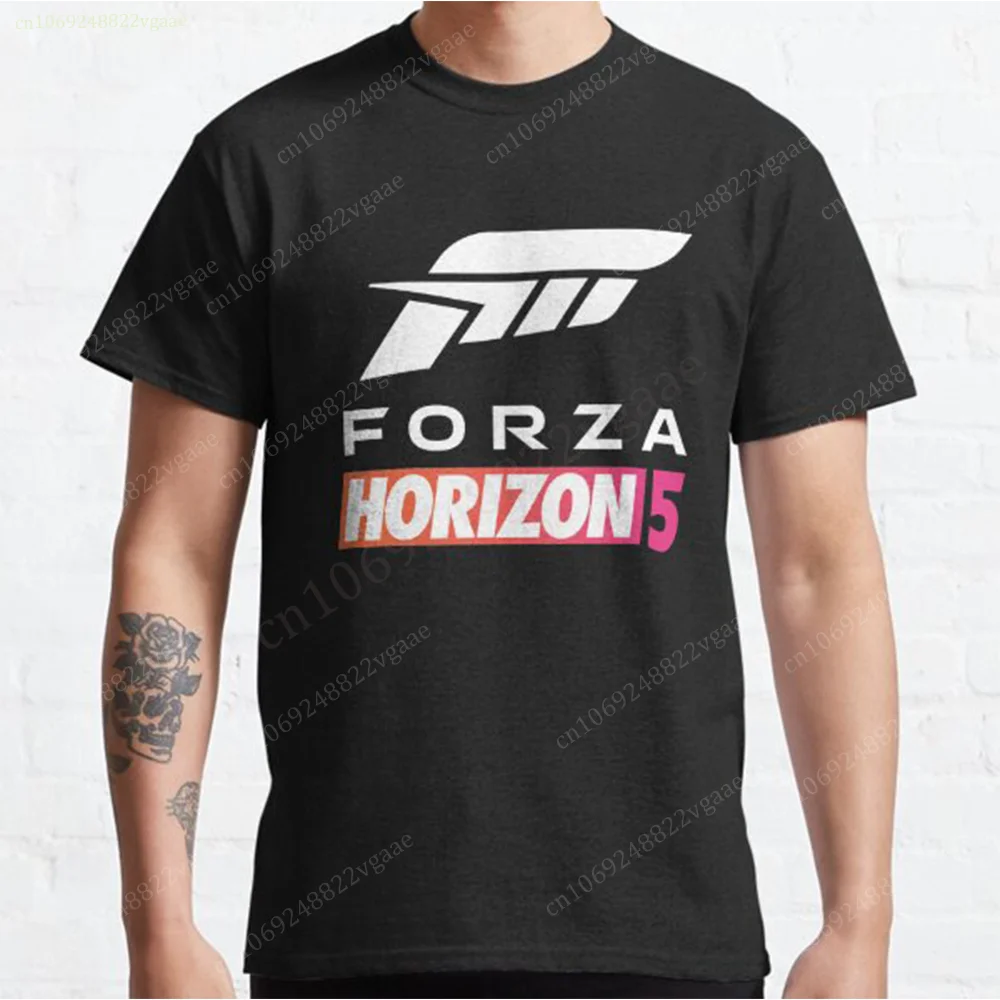 Summer-Racing-Game-Forza-Horizon-5-T-Shirt-Men-Cotton-Short-Sleeve-Kids ...