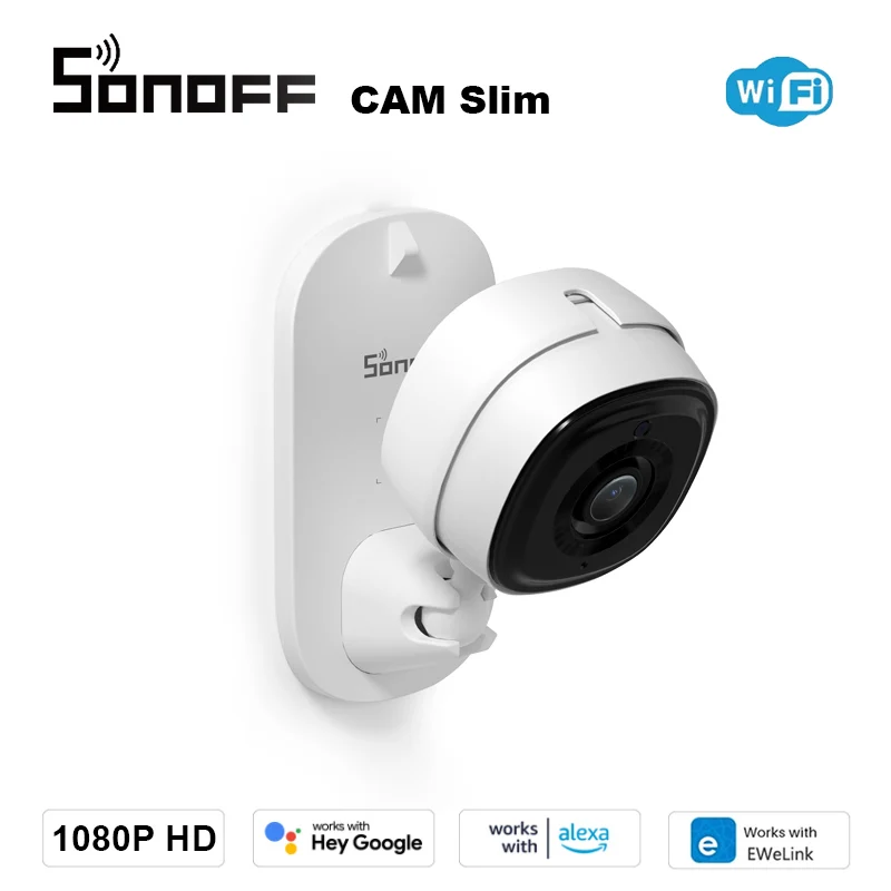 SONOFF CAM Slim WiFi Smart Security Camera 1080P Monitor Camera Two-way ...
