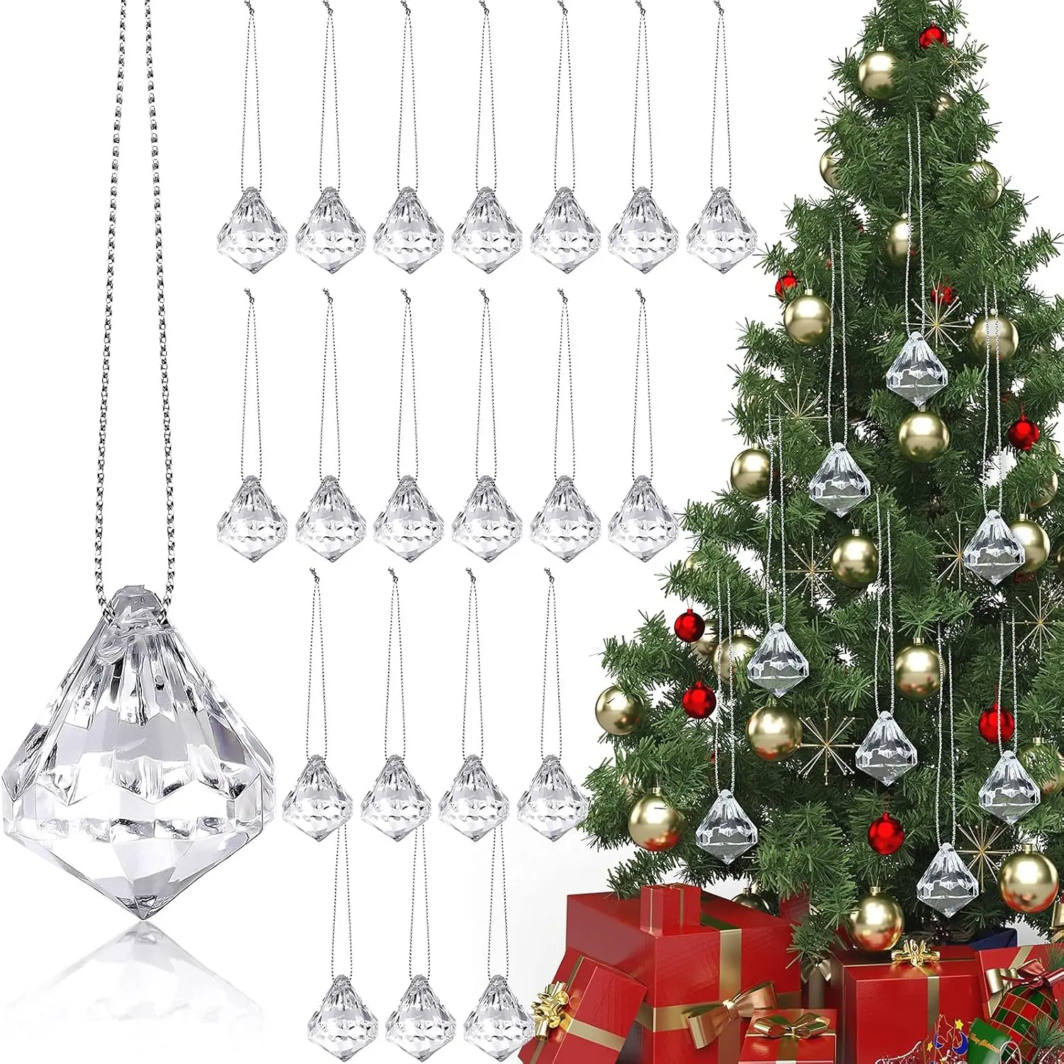 Bola-de-cristal-acr-lico-para-rbol-de-Navidad-adornos-colgantes-de ...