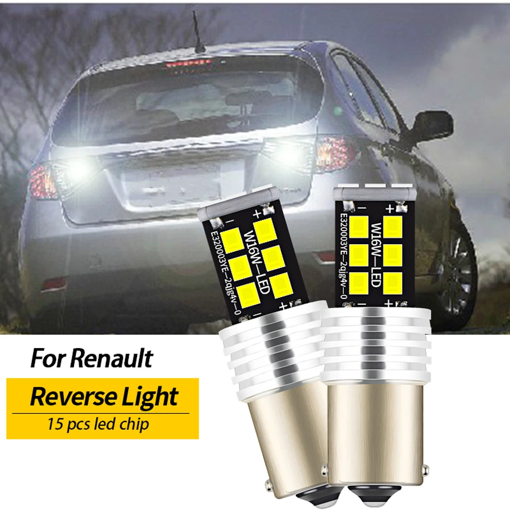 2pcs LED Reverse Light Bulb Lamp P21W BA15S 1156 for Renault Captur ...