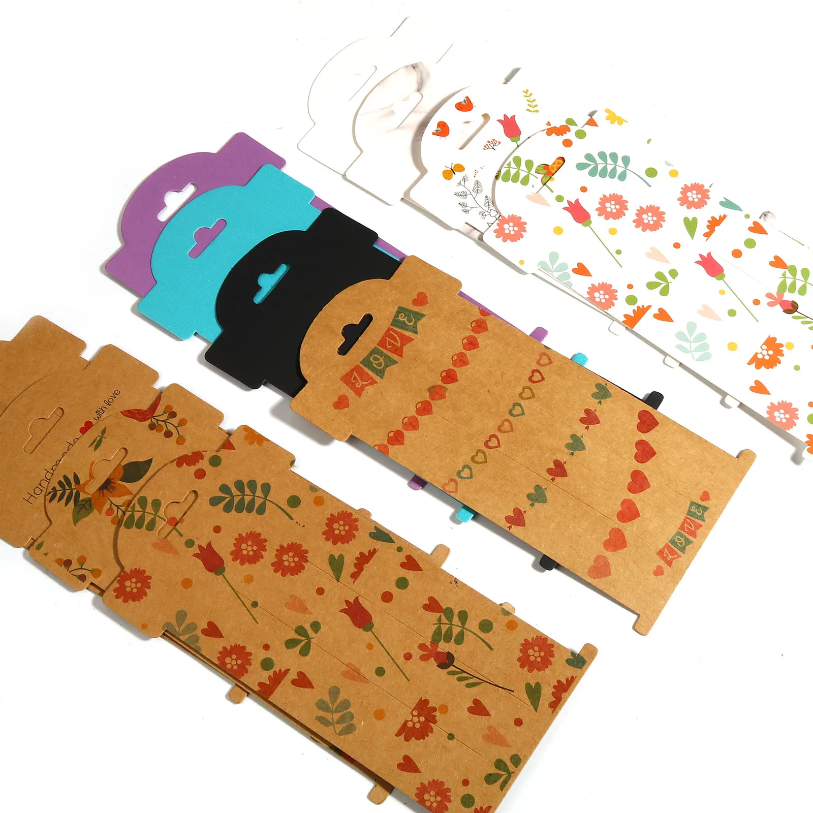 Packaging Hair Accessories | Hair Clip Paper Packaging | Hair Clip Card ...