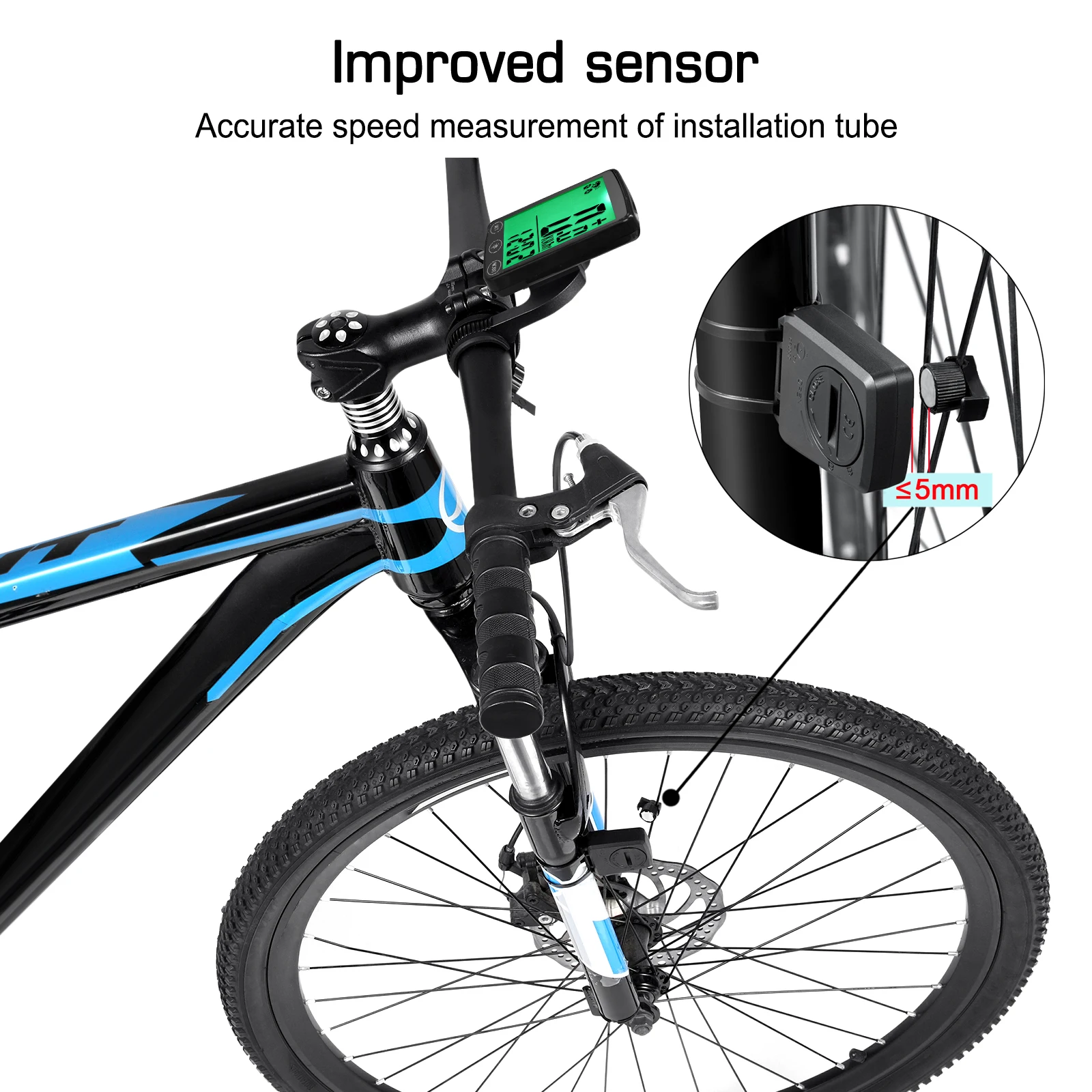 Waterproof Bike Computer with LED Backlight Bicycle Speedometer ...