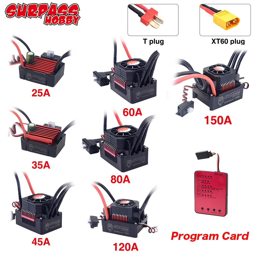 SURPASS-Prise-T-ESC-tanche-pour-moteur-sans-balais-RC-BBY-KK-150A-120A ...