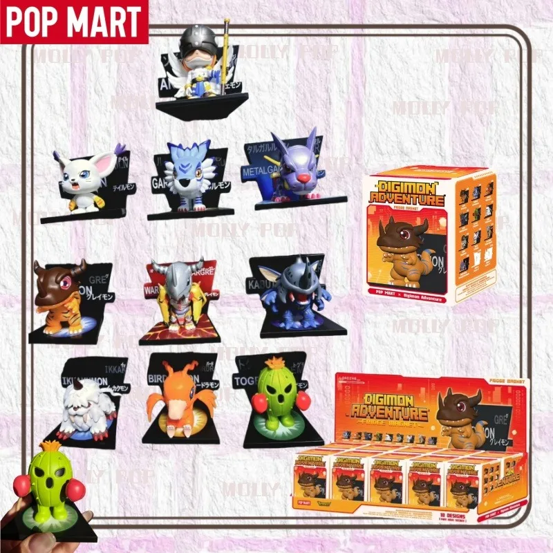 POP MART Digimon Adventure Series Blind Box Fridge Magnets Toys Doll ...