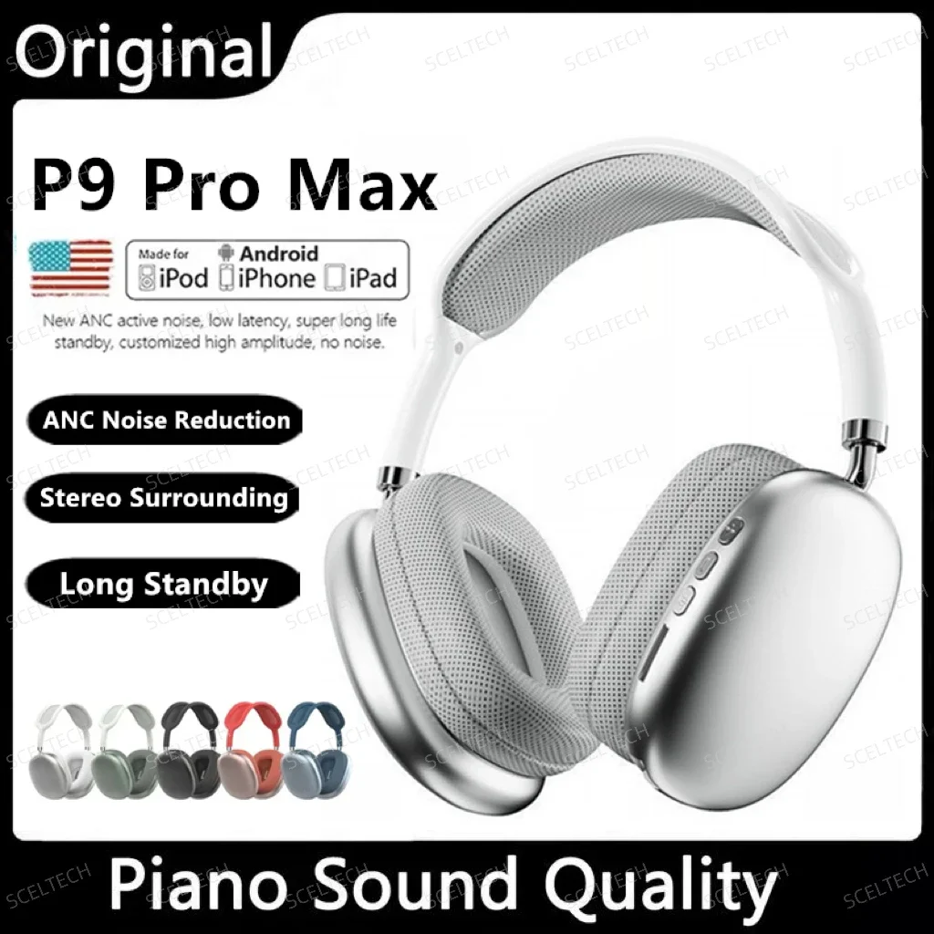 Original-Air-Max-P9-Pro-Wireless-Bluetooth-Headphones-Noise-Cancelling ...